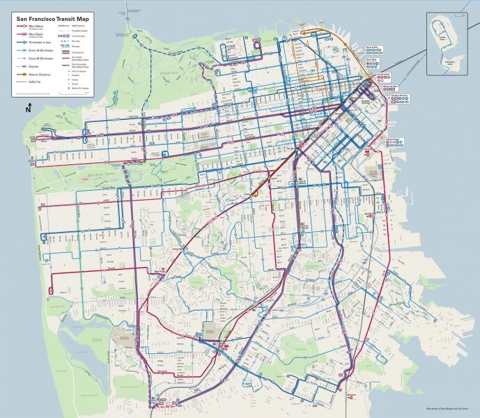 Muni’s New Map Takes a Step Toward Seamless Transit | SPUR