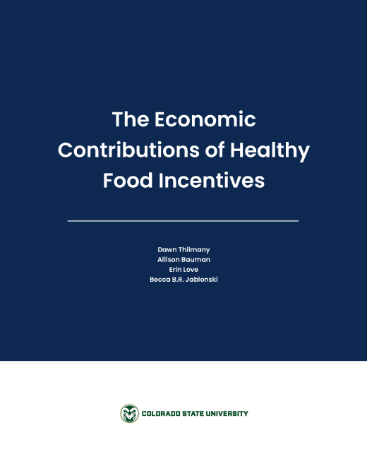 The Economic Contributions of Expanding Healthy Food Incentives | SPUR