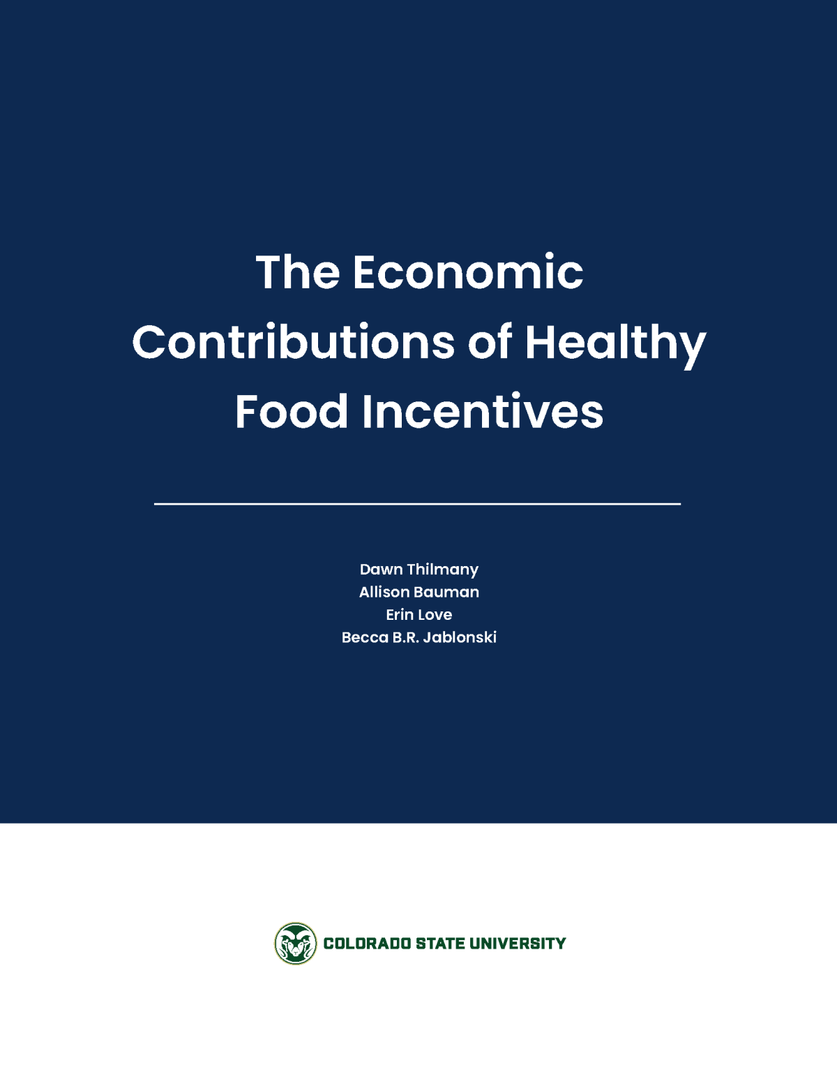 Economic Incentives